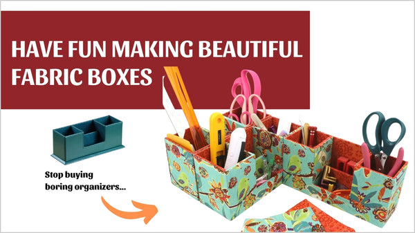 Have fun making beautiful fabric boxes at the National Cartonnage Day ...