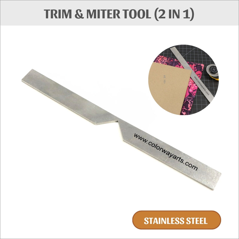 Metal 2 in 1 trim & miter tool, corner miter tool long, metal miter an ...