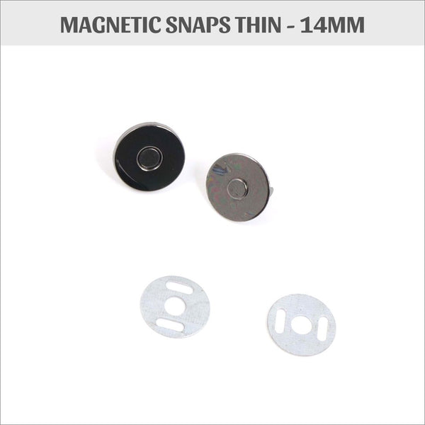 Magnetic snaps thin, 14mm , 1 pack, HD28 - Colorway Arts