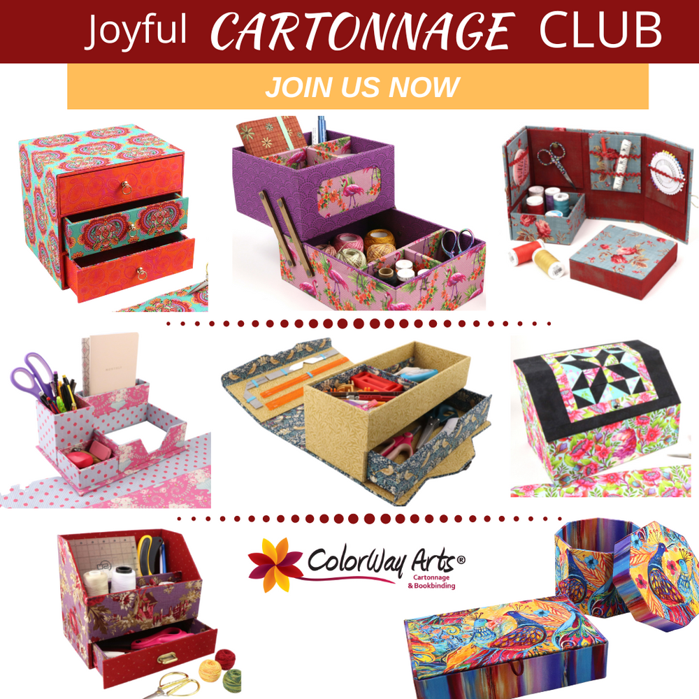 Cartonnage tutorials, DIY kits and supplies by ColorWay Arts
