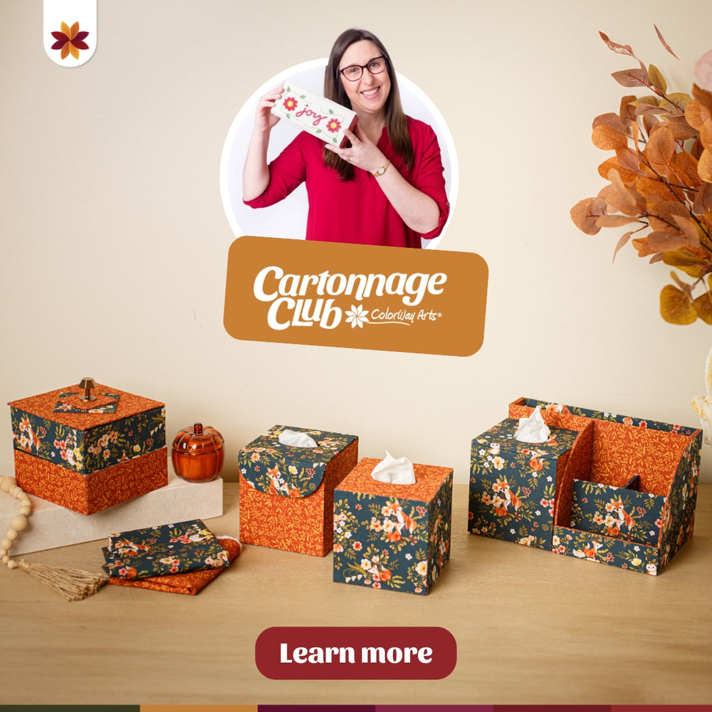 Cartonnage DIY kits and tutorials to make fabric boxes and more gifts