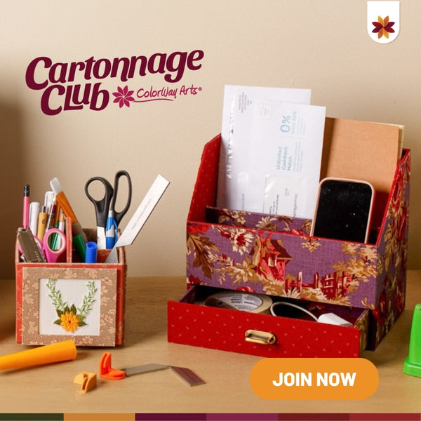 Cartonnage DIY kits and tutorials to make fabric boxes and more gifts