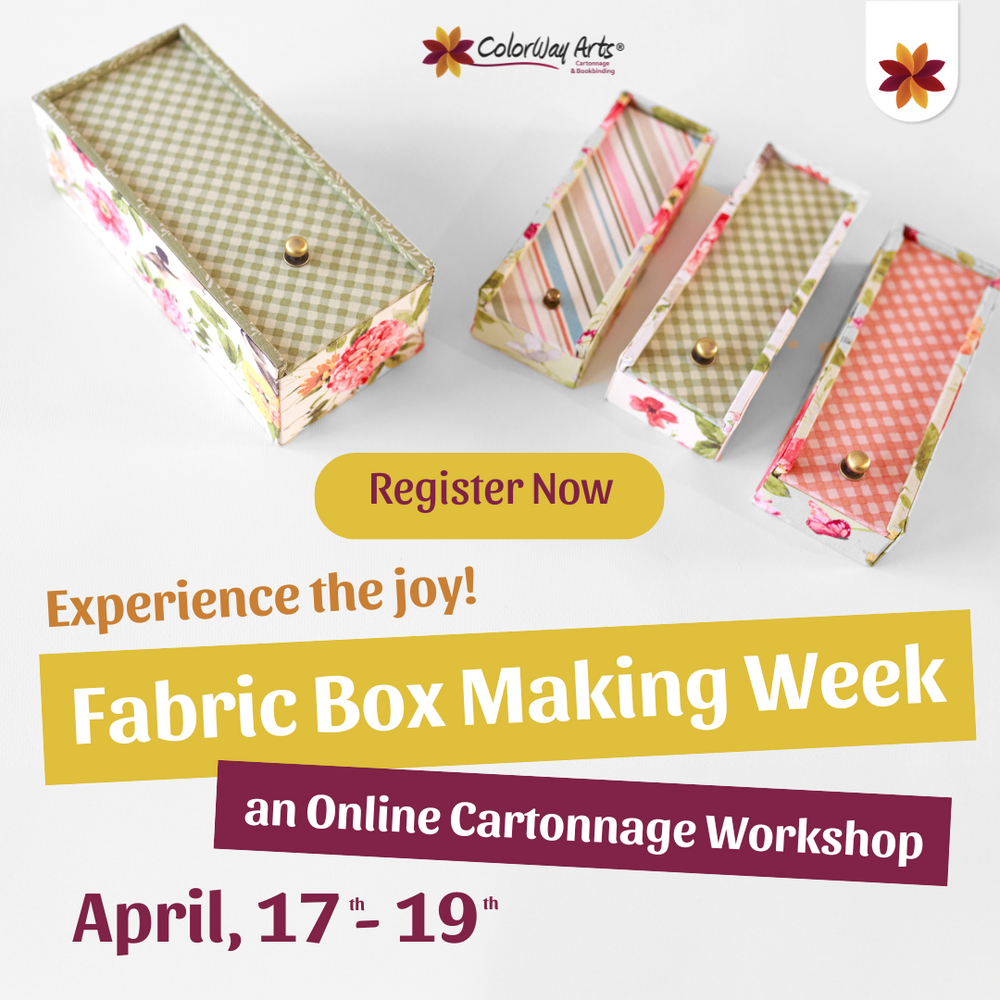 Cartonnage DIY kits and tutorials to make fabric boxes and more gifts