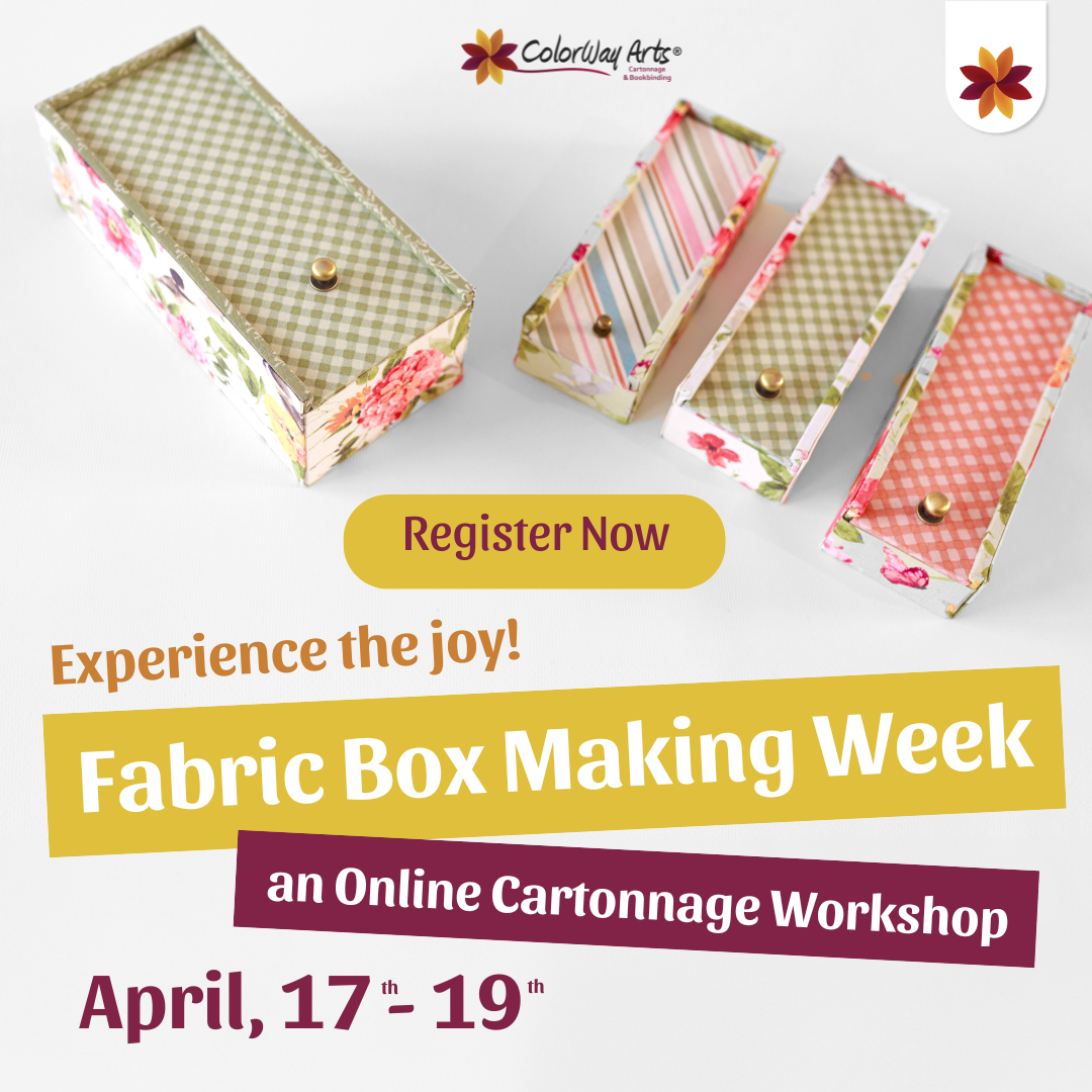 Cartonnage DIY kits and tutorials to make fabric boxes and more gifts