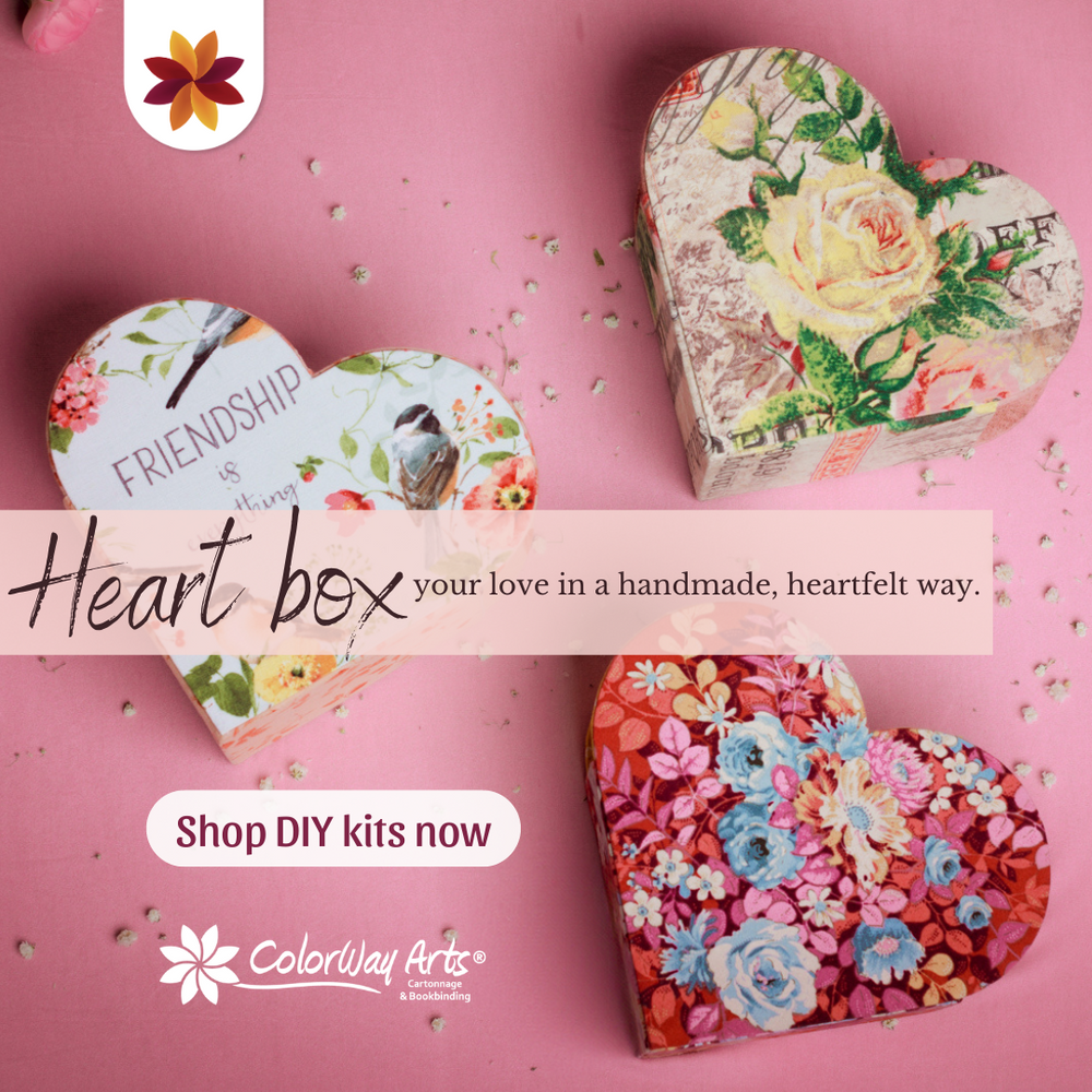 Cartonnage DIY kits and tutorials to make fabric boxes and more gifts