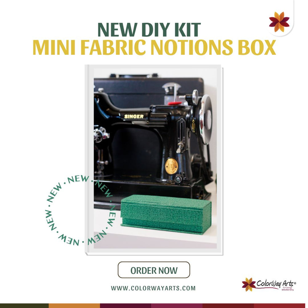 Cartonnage DIY kits and tutorials to make fabric boxes and more gifts