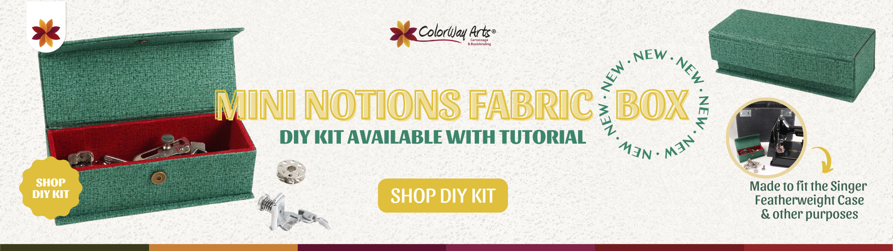 Cartonnage DIY kits and tutorials to make fabric boxes and more gifts