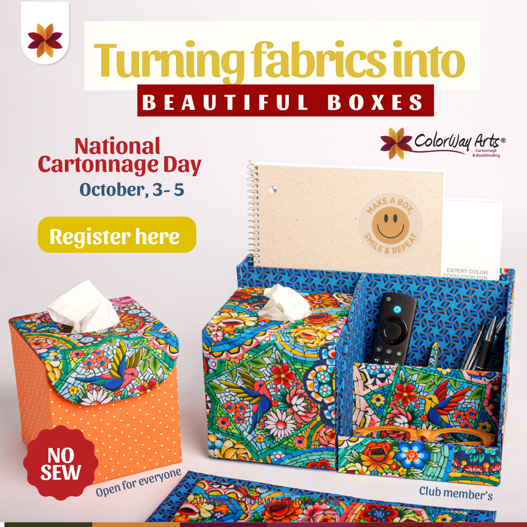 Cartonnage DIY kits and tutorials to make fabric boxes and more gifts