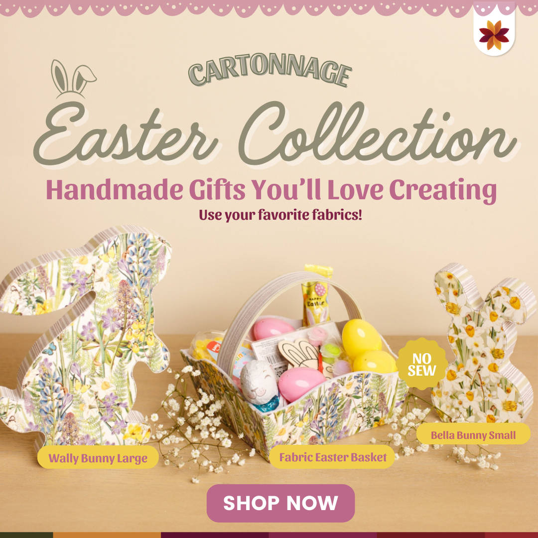 Cartonnage DIY kits and tutorials to make fabric boxes and more gifts