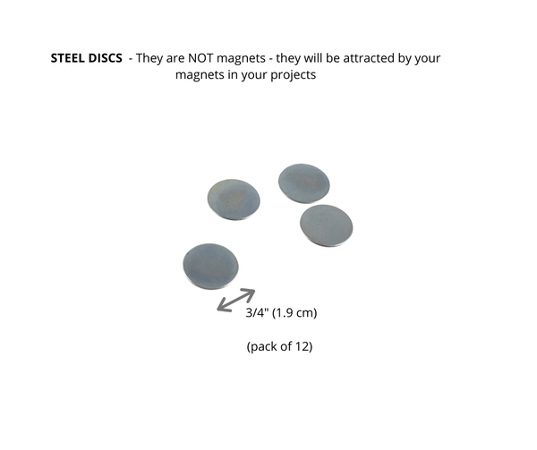 Steel disc - 0.75" - pack of 12 - Colorway Arts
