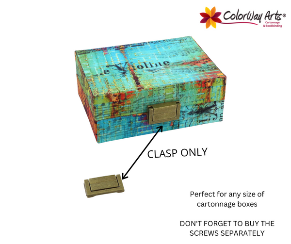 Box lock buckle, box clasp, HD44 - Colorway Arts