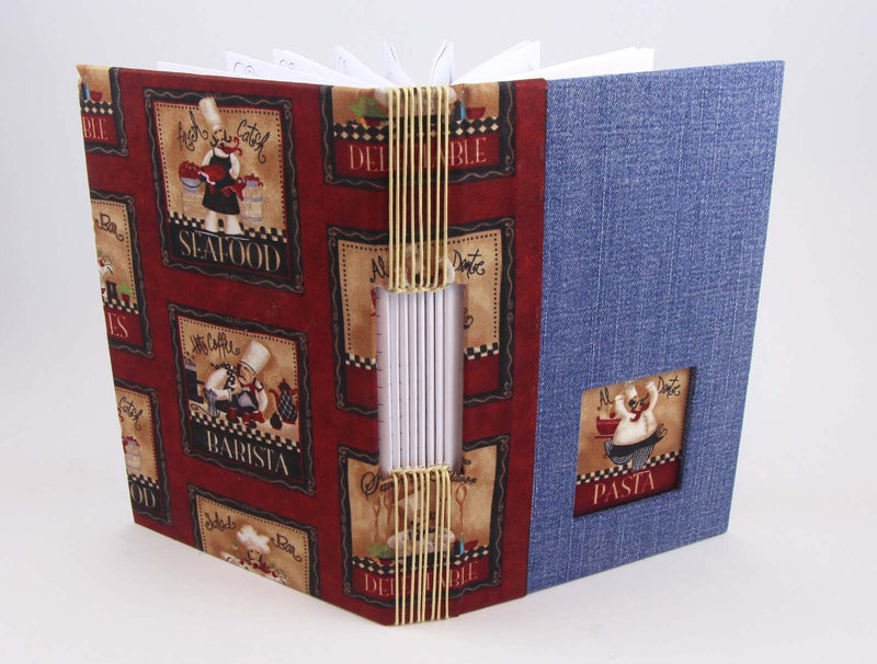 Printable recipe book for bookbinding, cook book printable, bookbindin ...