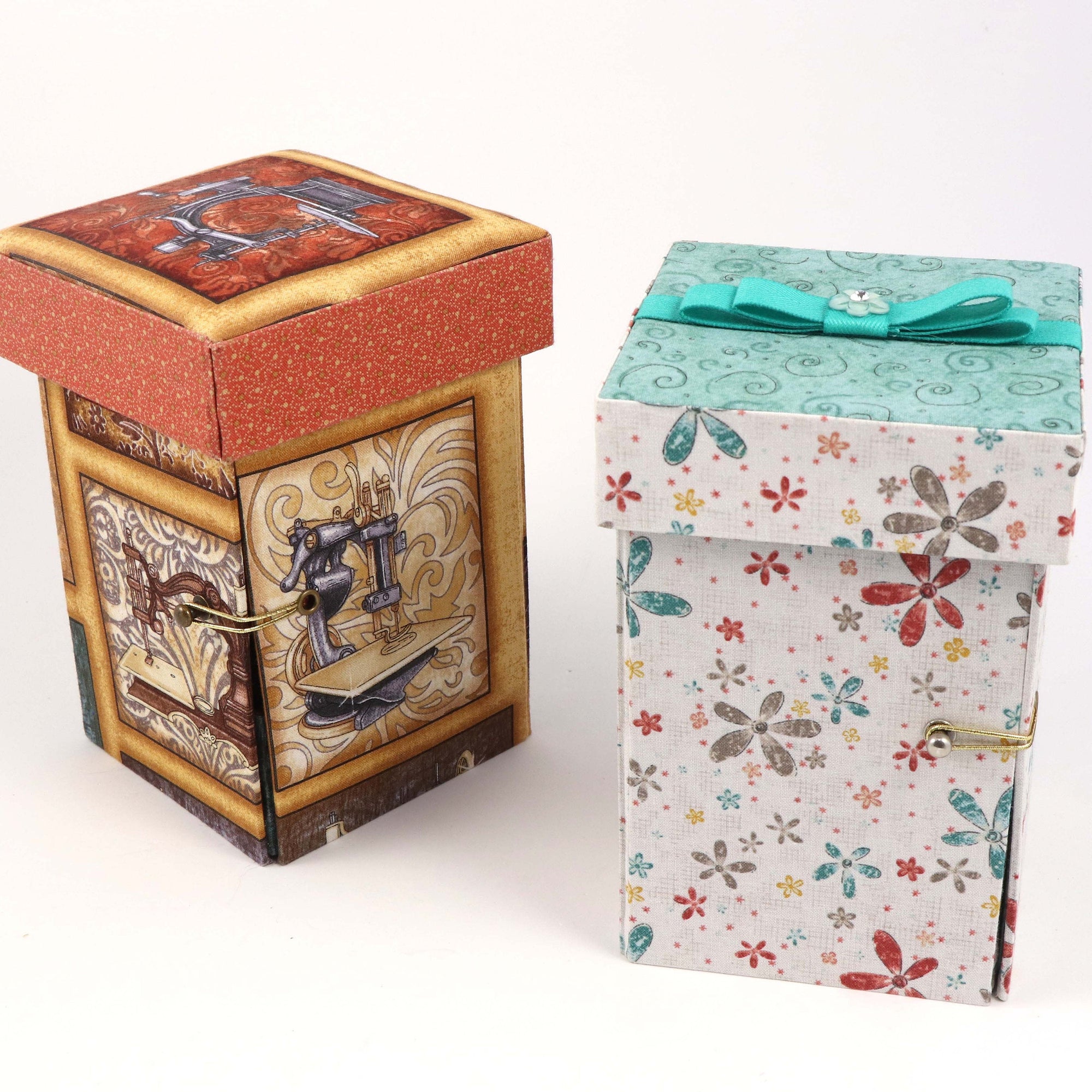 Fabric Folding box DIY kit, folding gift box, cartonnage kit 136 ...