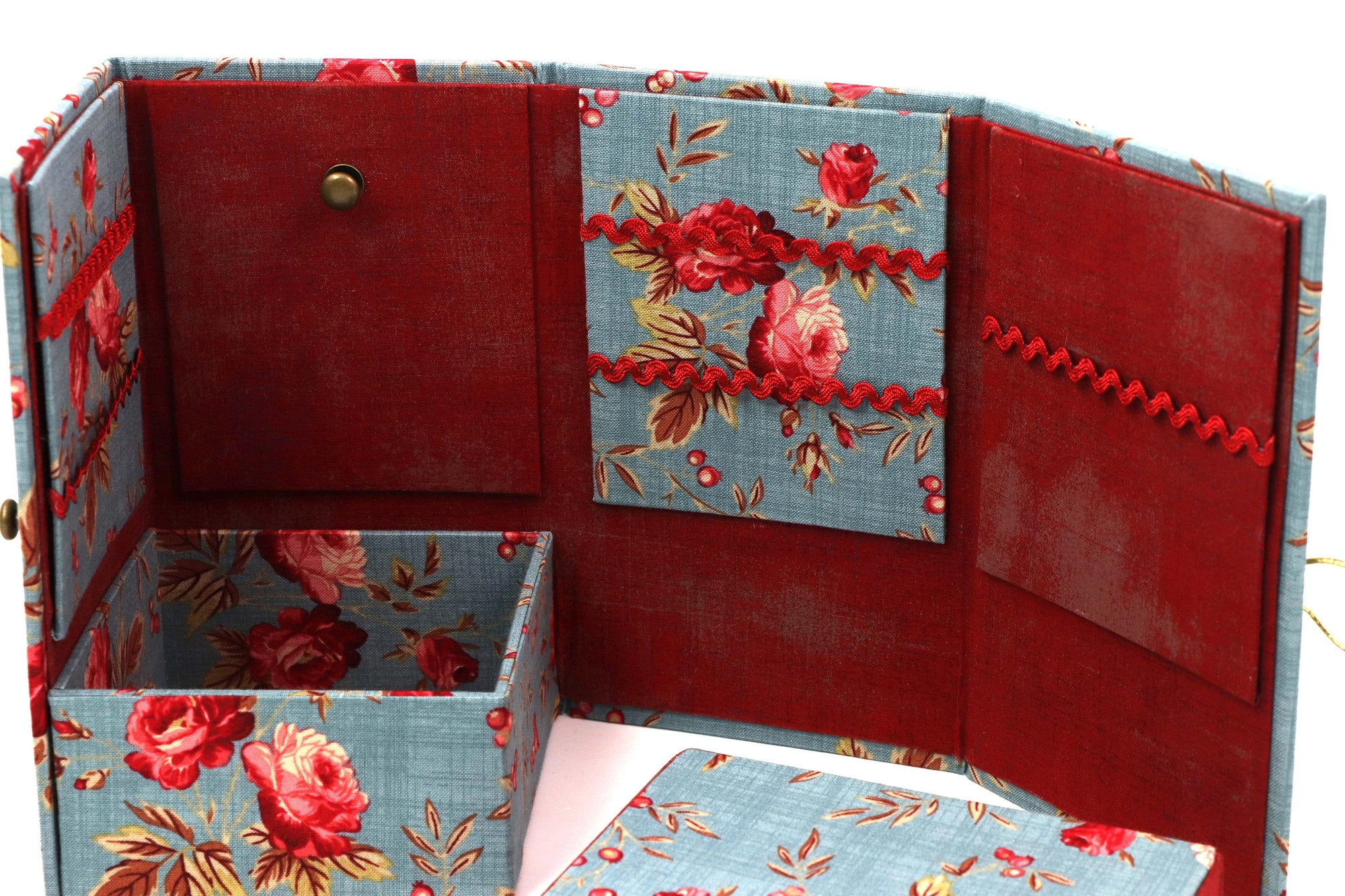 Fabric Folding box DIY kit, folding gift box, cartonnage kit 136 ...